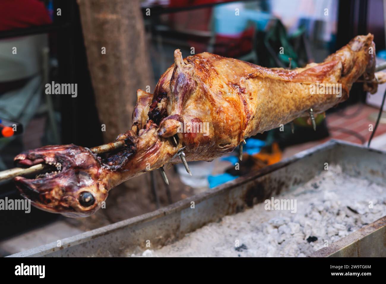Easter in Greece, process of cooking traditional greek Easter dish ...