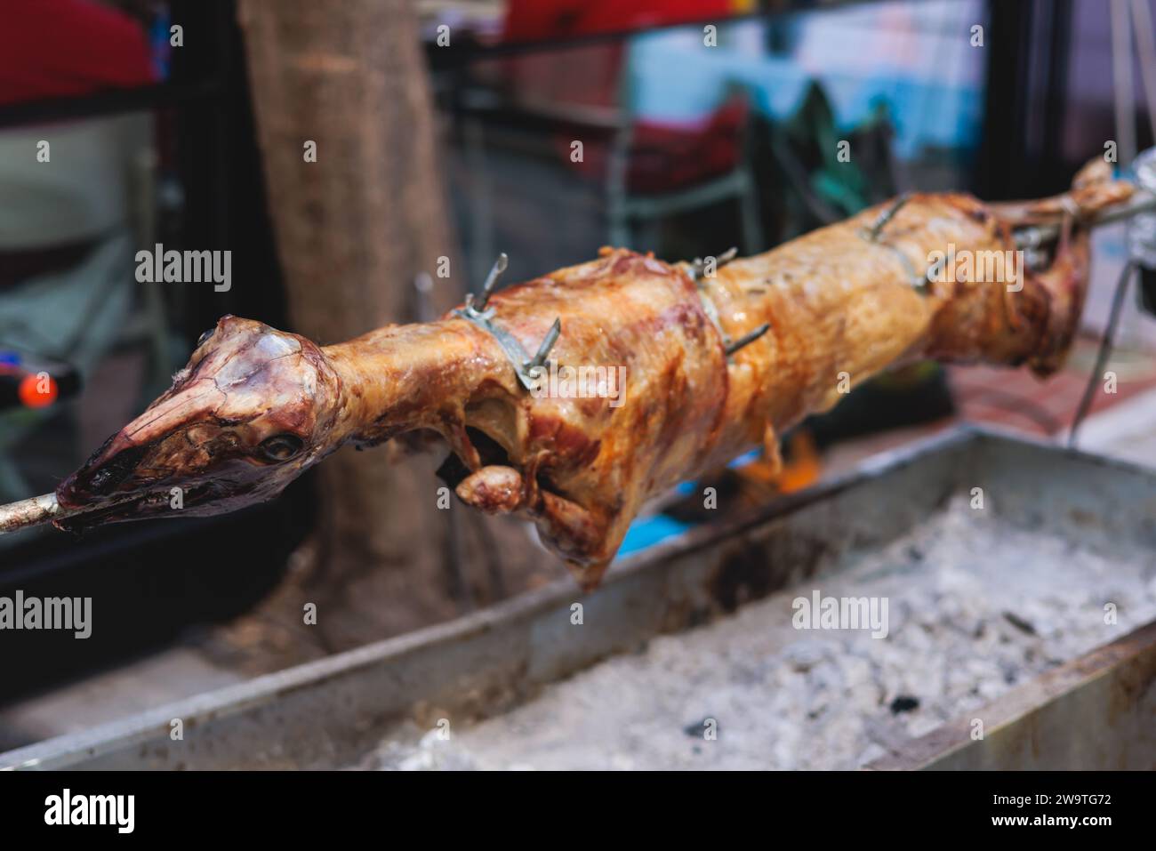 Easter in Greece, process of cooking traditional greek Easter dish ...