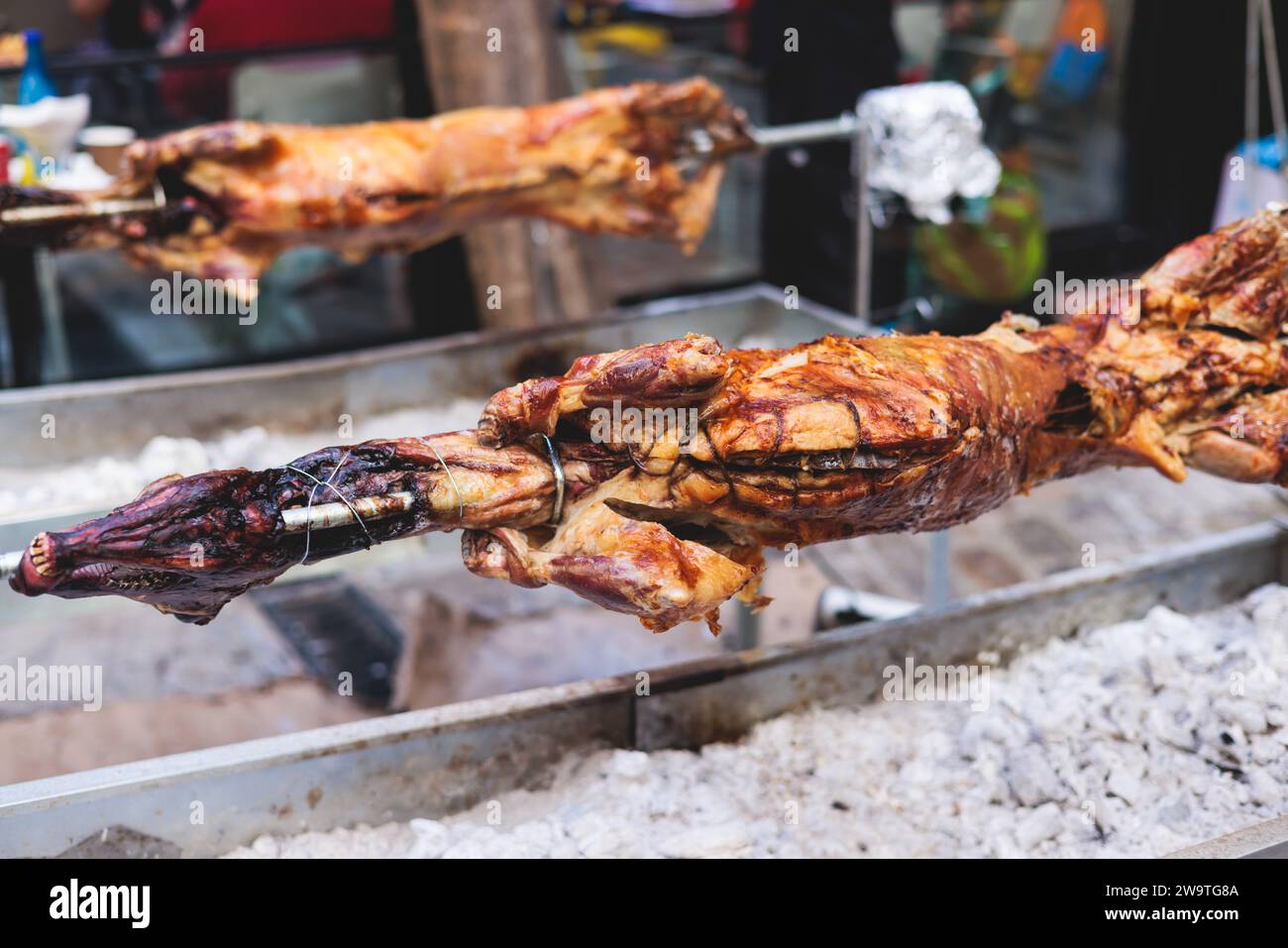 Easter in Greece, process of cooking traditional greek Easter dish ...