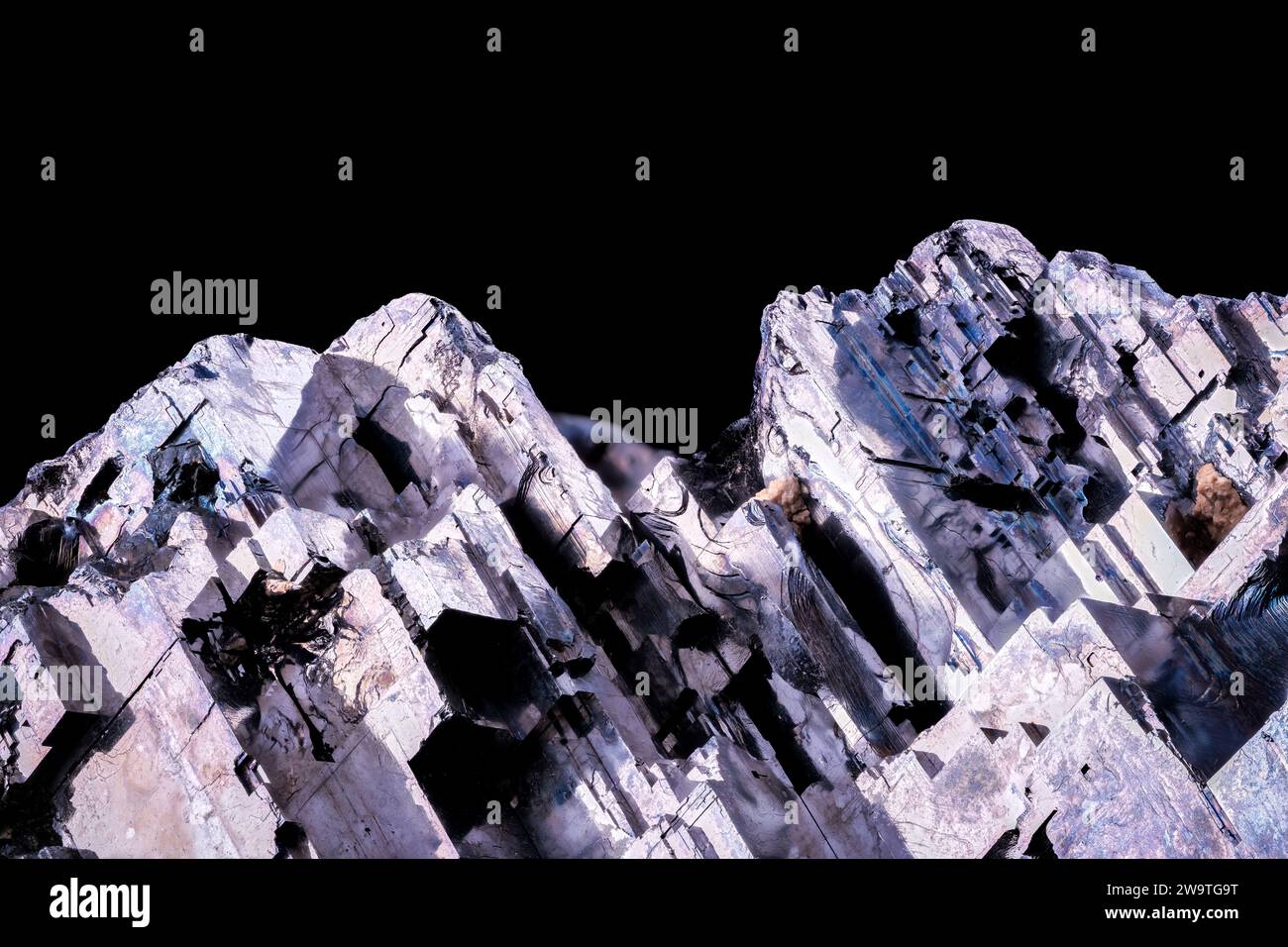 skeletal Galena macro detail texture background. close-up raw rough ...