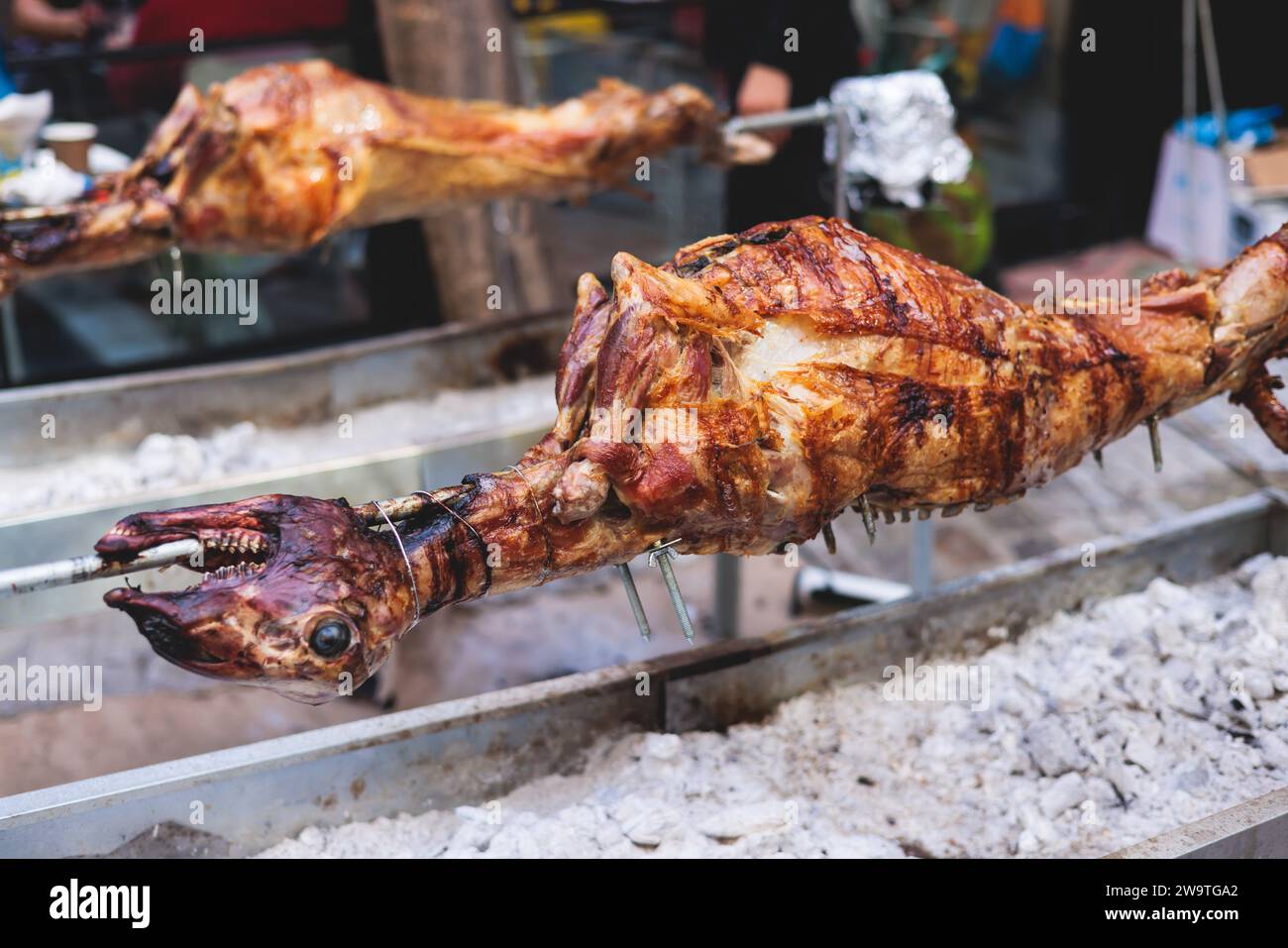 Easter in Greece, process of cooking traditional greek Easter dish ...