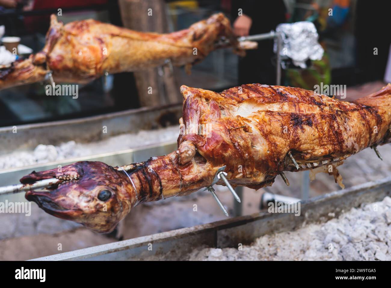 Easter in Greece, process of cooking traditional greek Easter dish ...