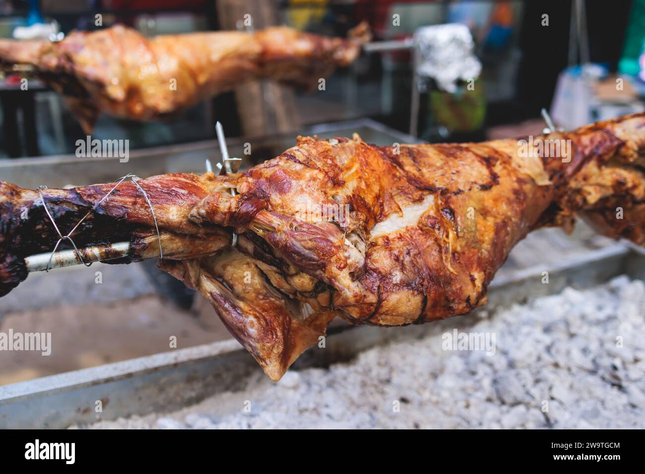 Easter in Greece, process of cooking traditional greek Easter dish ...