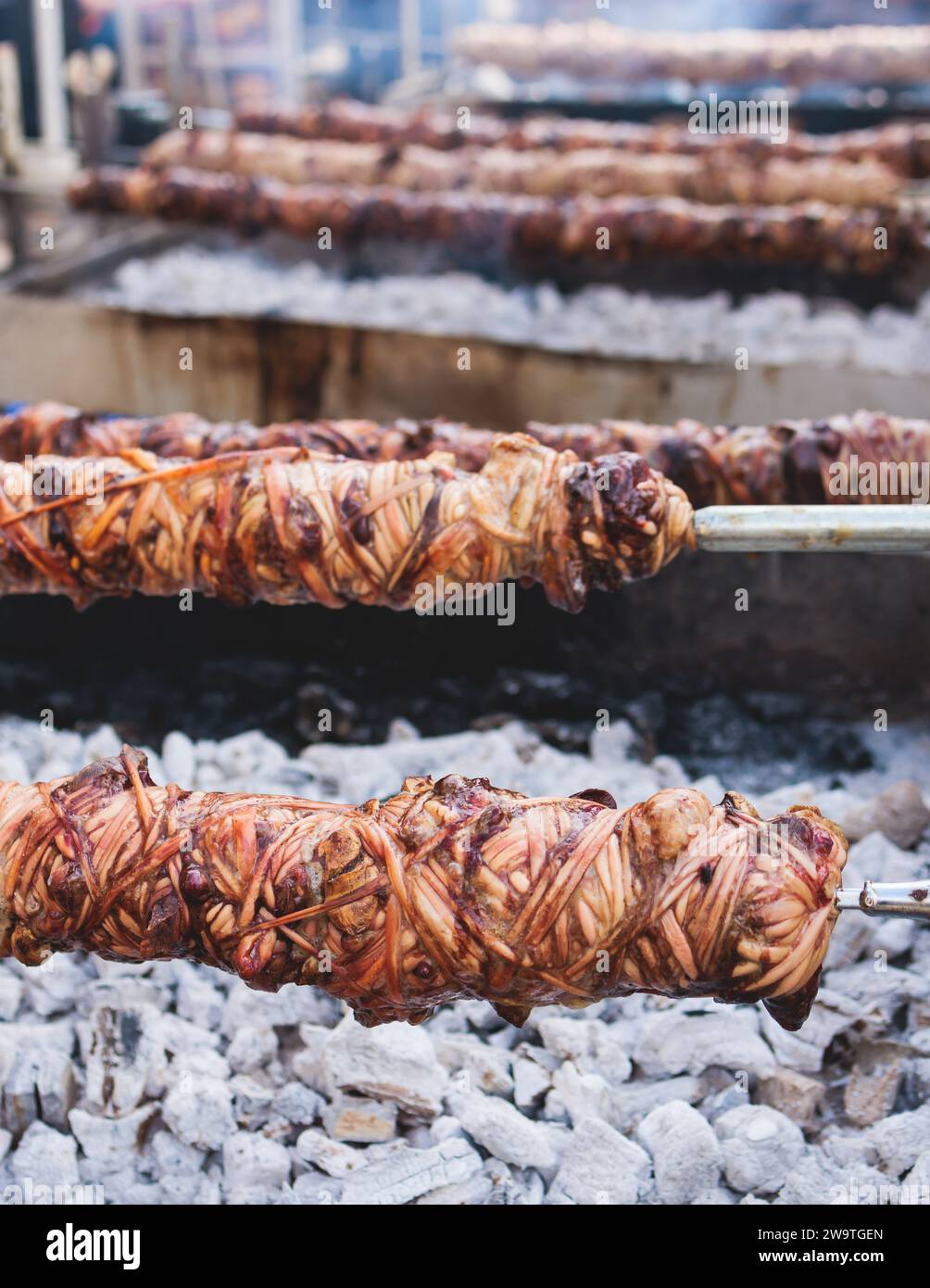 Easter in Greece, process of cooking traditional greek Easter dish ...