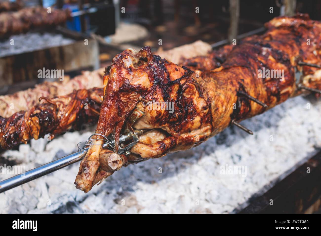 Easter in Greece, process of cooking traditional greek Easter dish ...