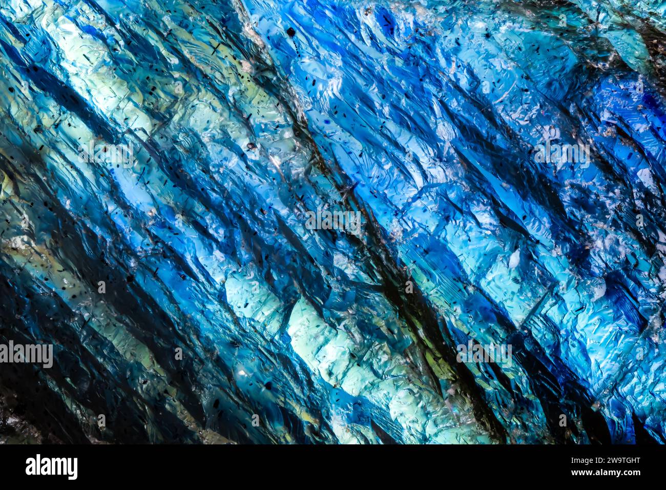 Labradorite blue specimen close-up macro detail semi-precious gemstone ...