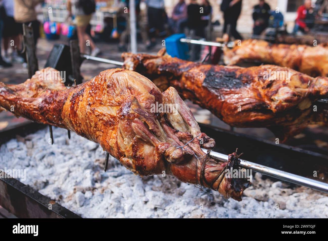 Easter in Greece, process of cooking traditional greek Easter dish ...