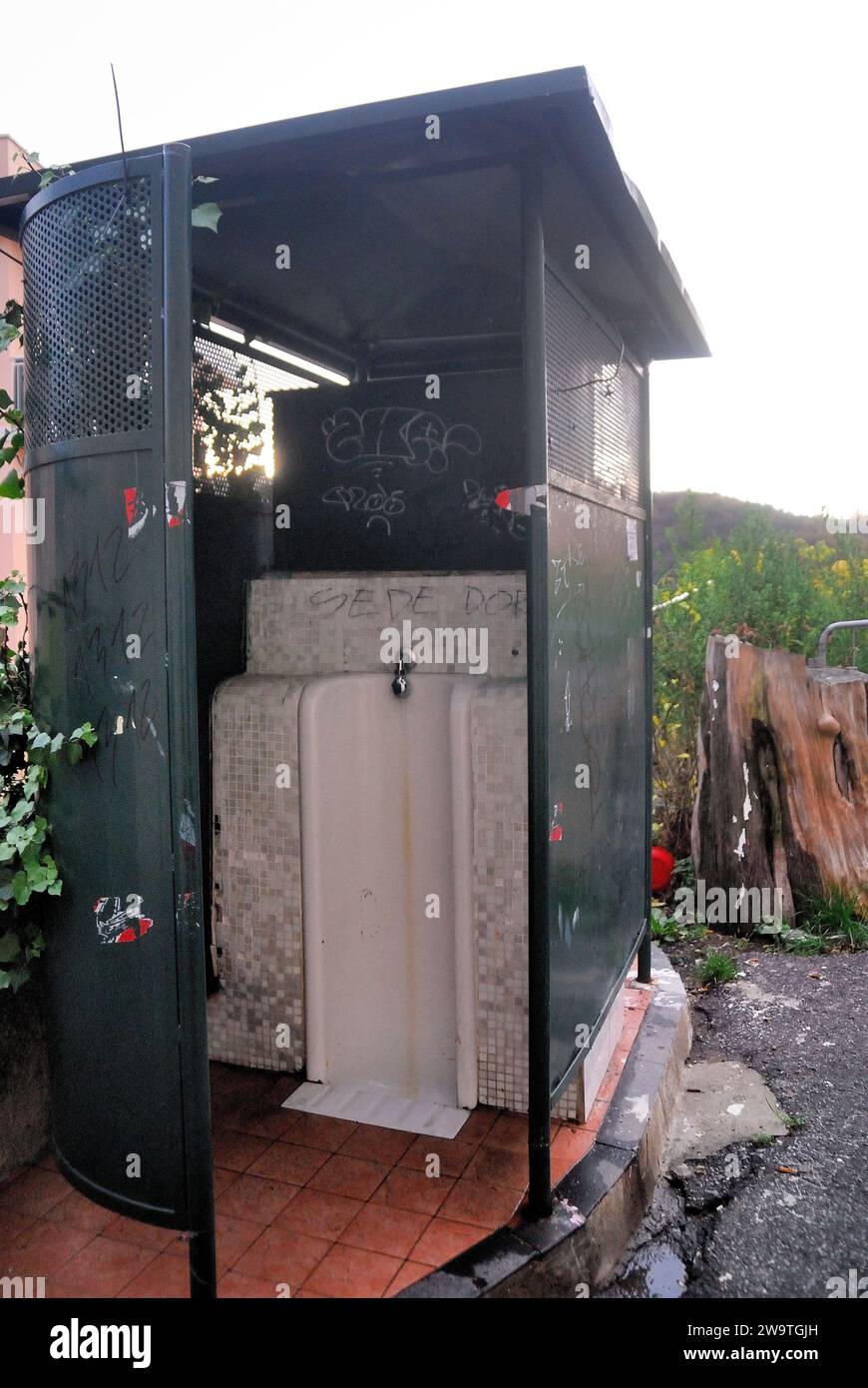 Genoa, Italy. A traditional street urinal Stock Photo - Alamy