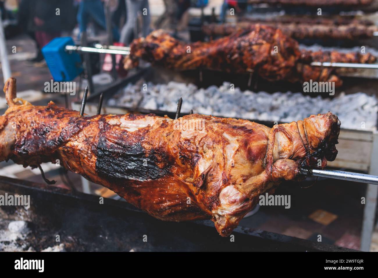 Easter in Greece, process of cooking traditional greek Easter dish ...