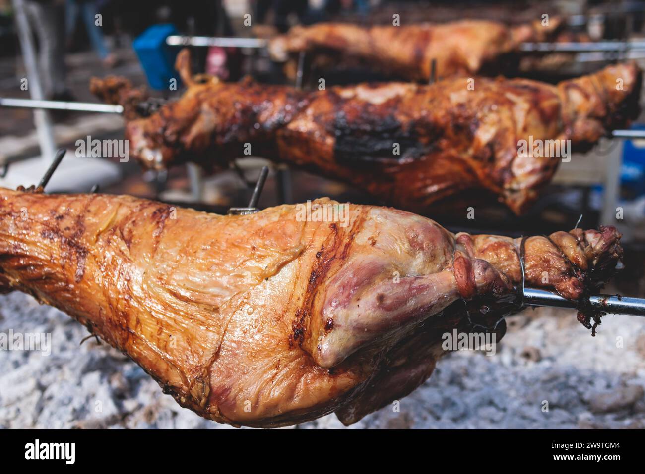 Easter in Greece, process of cooking traditional greek Easter dish ...
