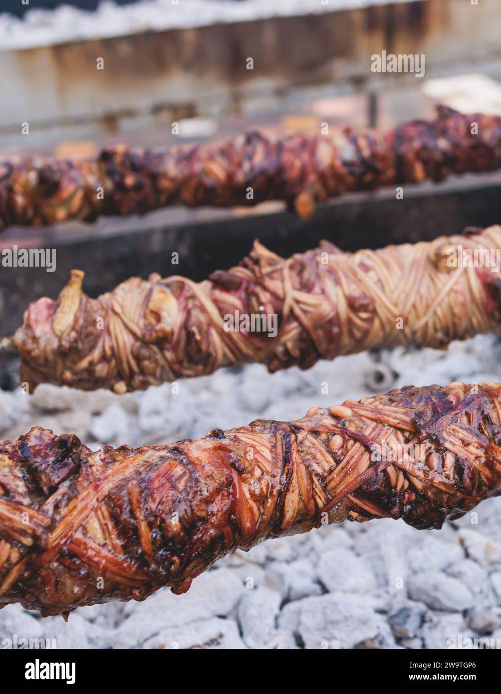 Easter in Greece, process of cooking traditional greek Easter dish ...
