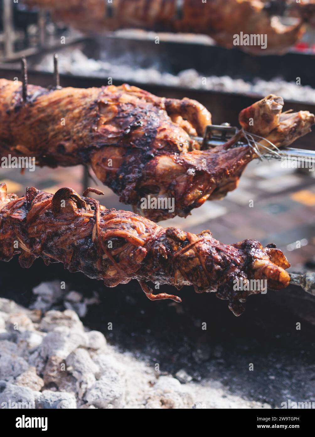 Easter in Greece, process of cooking traditional greek Easter dish ...
