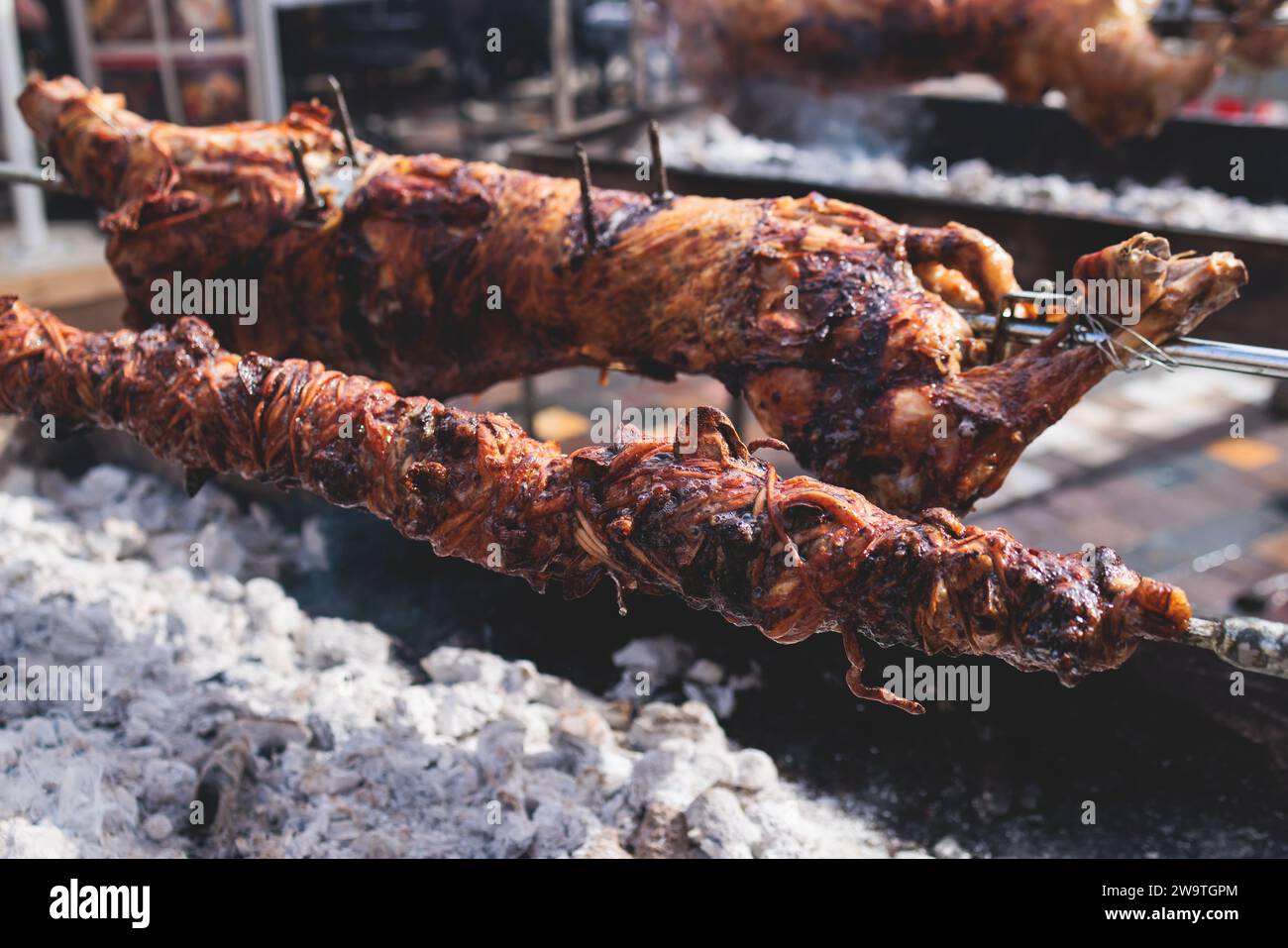 Easter in Greece, process of cooking traditional greek Easter dish ...