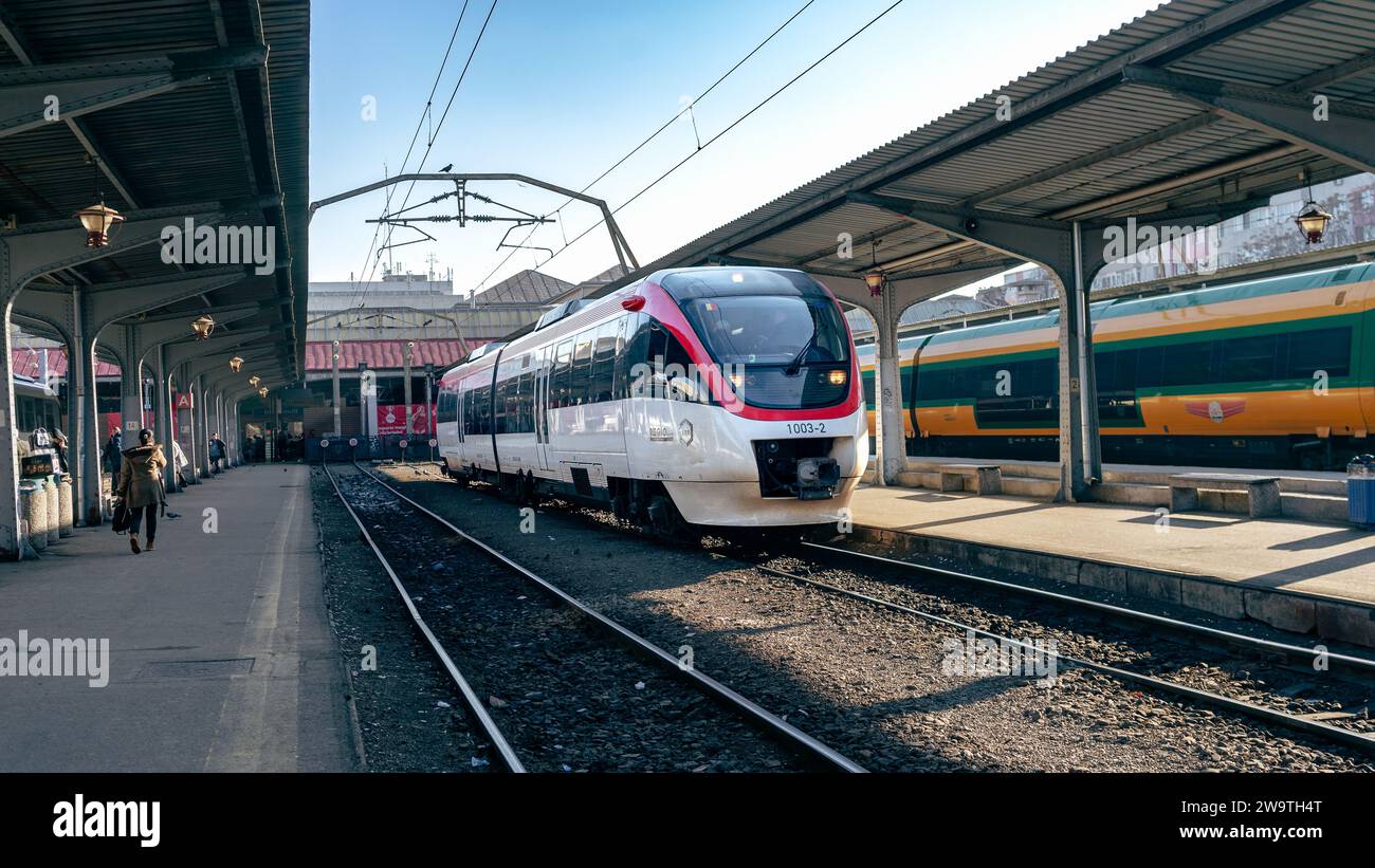 Romanian train departure hi-res stock photography and images - Alamy