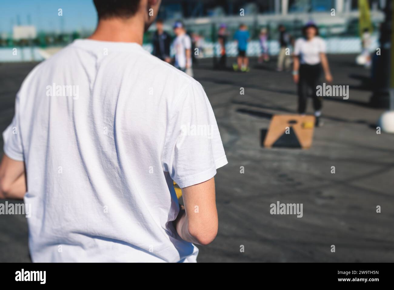 Cornhole boards hi-res stock photography and images - Alamy