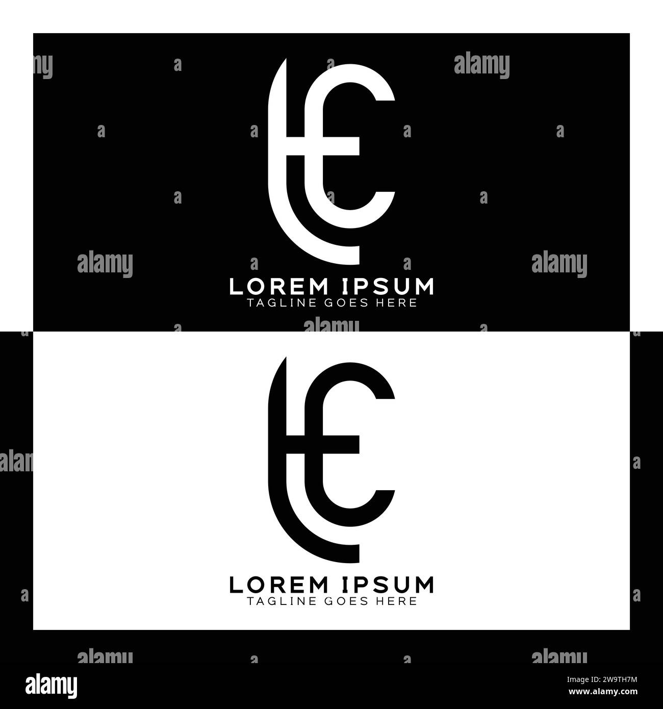 TE initial letters linked elegant logo. letter T and E pattern design ...