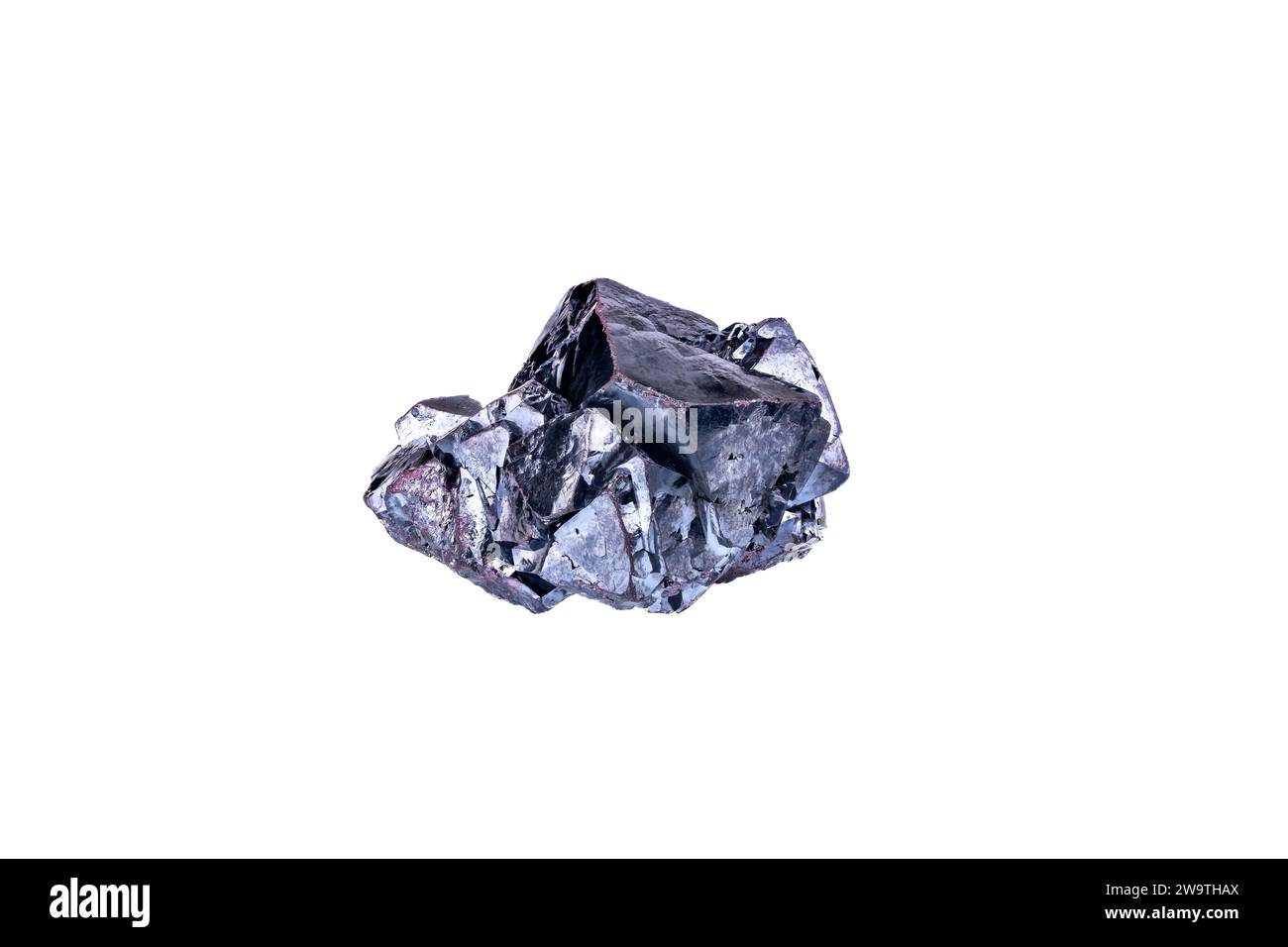 cuprite crystals isolated on white blackground. macro detail background ...