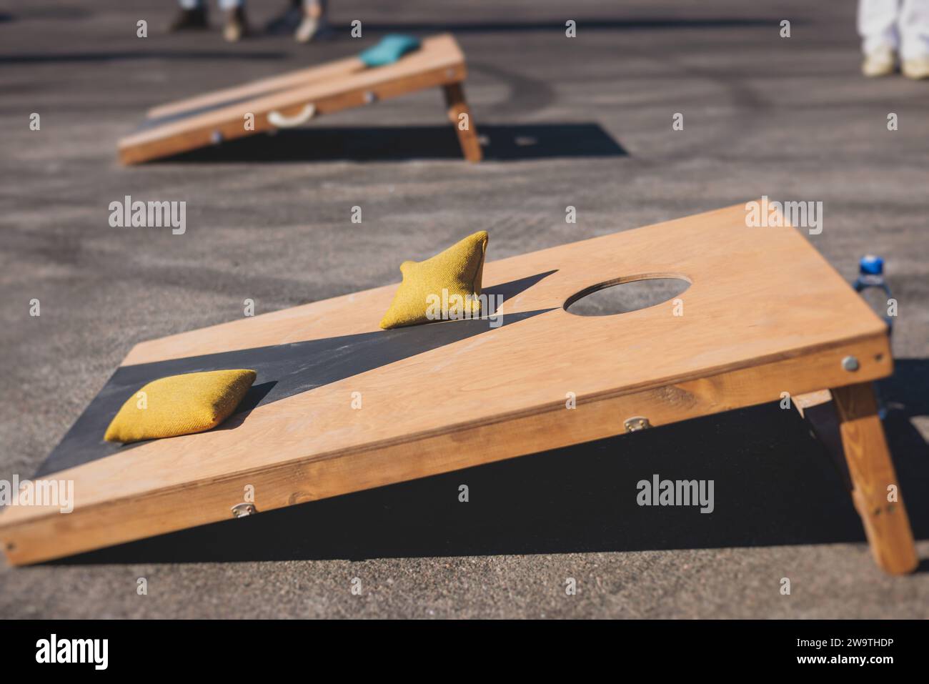 Cornhole boards hi-res stock photography and images - Alamy