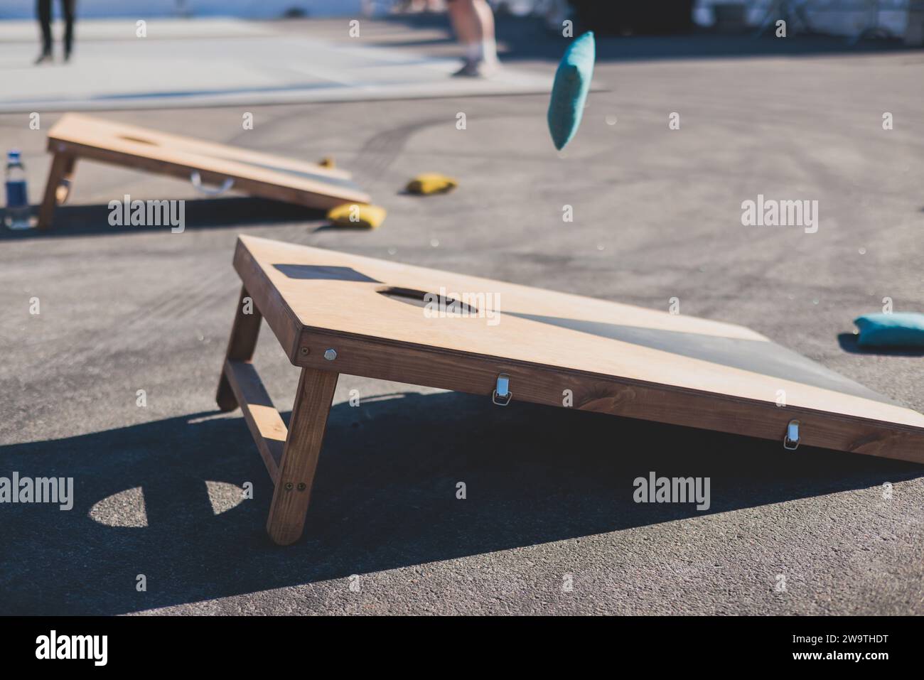 Cornhole boards hi-res stock photography and images - Alamy