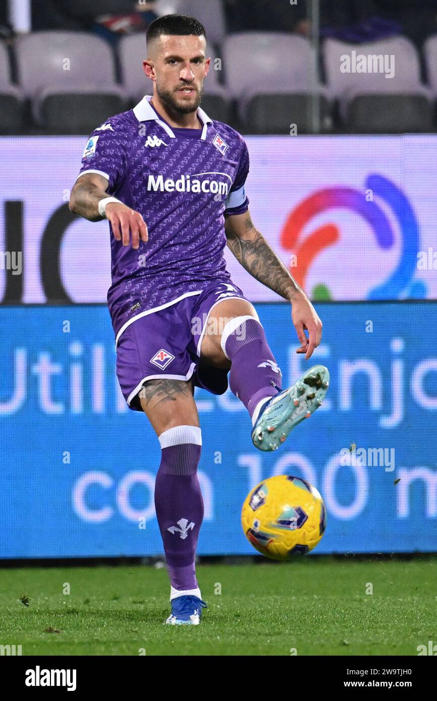 Florence, Italy. 29th Dec, 2023. ACF Fiorentina's defender Cristiano ...