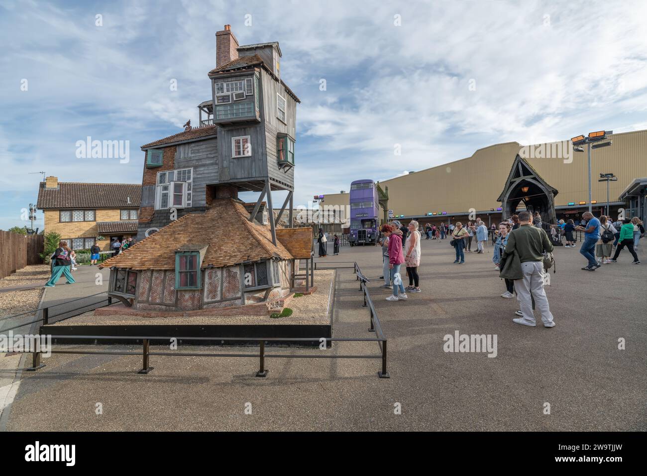 Model of The Weasley's home called The Burrow at The Making of Harry ...