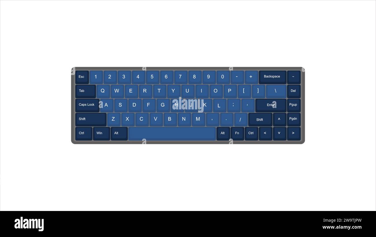 Vector Mechanical keyboard gaming with retro vintage PBT keycaps 68% ...