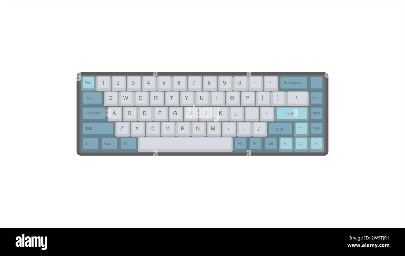 Vector Mechanical keyboard gaming with retro vintage PBT keycaps 68% ...