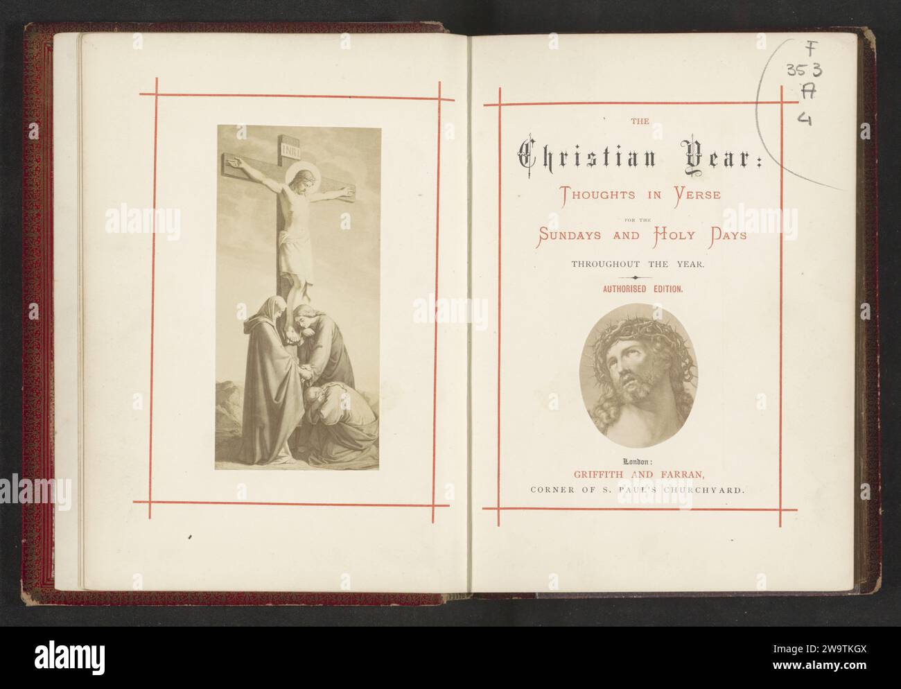 Photo production of a print, representing the crucifixion of Christ ...