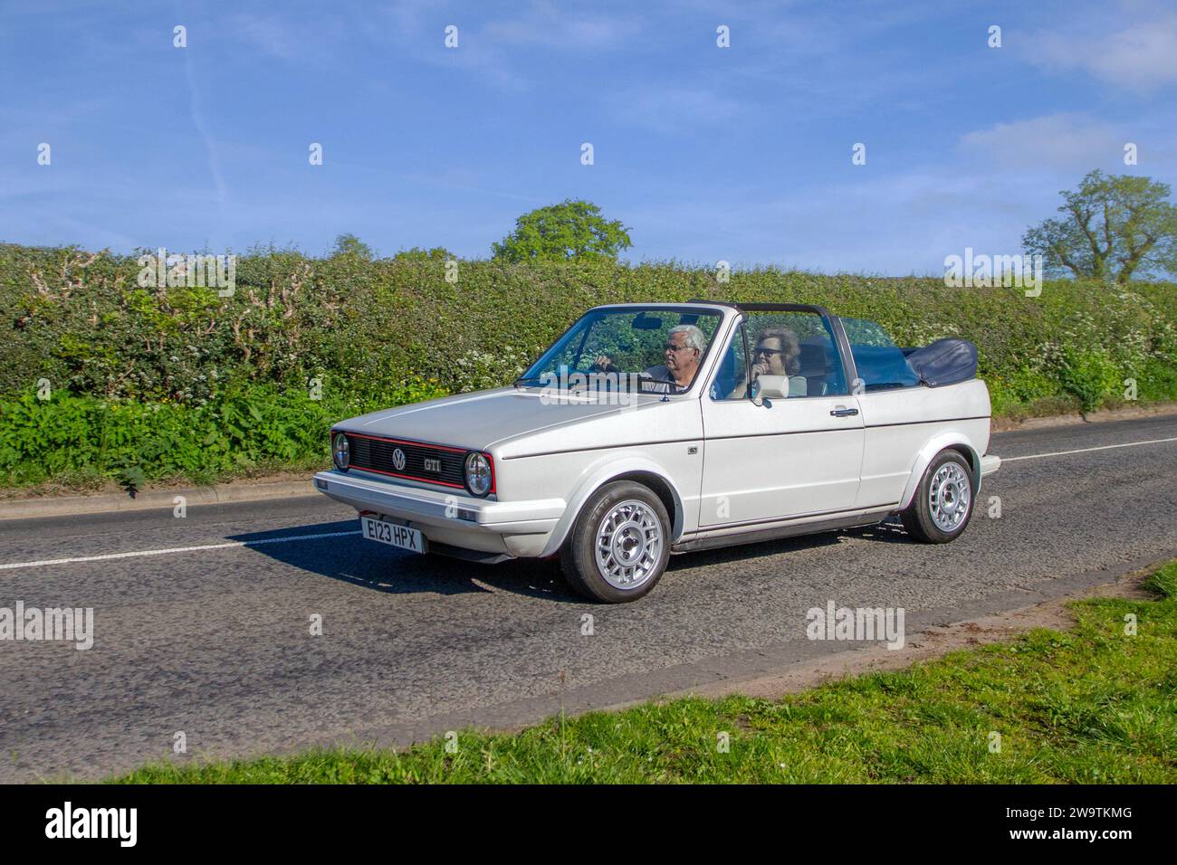 1987 80s eighties Volkswagen Golf Cabrio Gti White Car Cabriolet Petrol ...