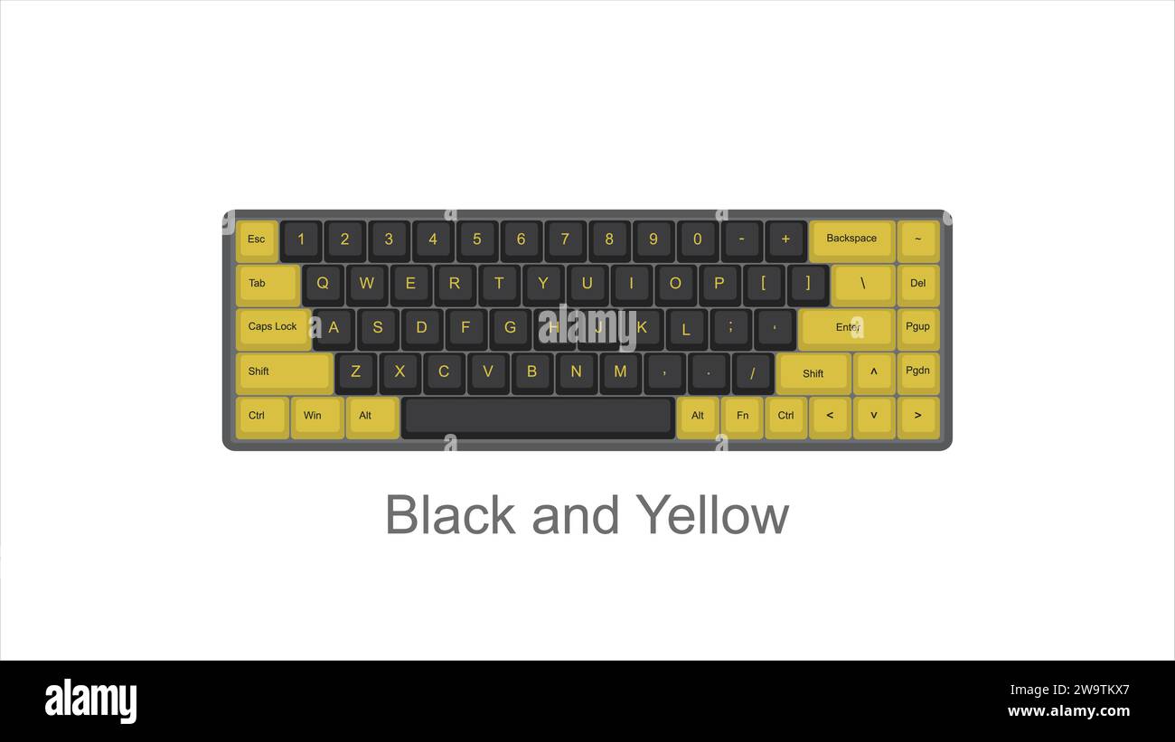 Vector Mechanical keyboard gaming with retro vintage PBT keycaps 68% ...