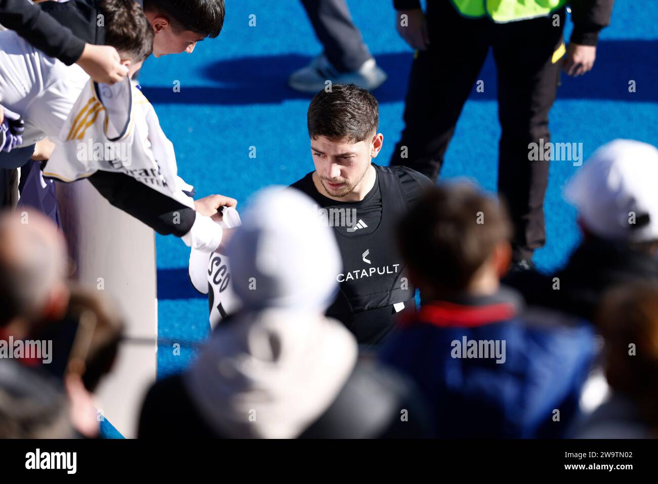 Federico Valverde during last training day of 2023 of Real Madrid open ...