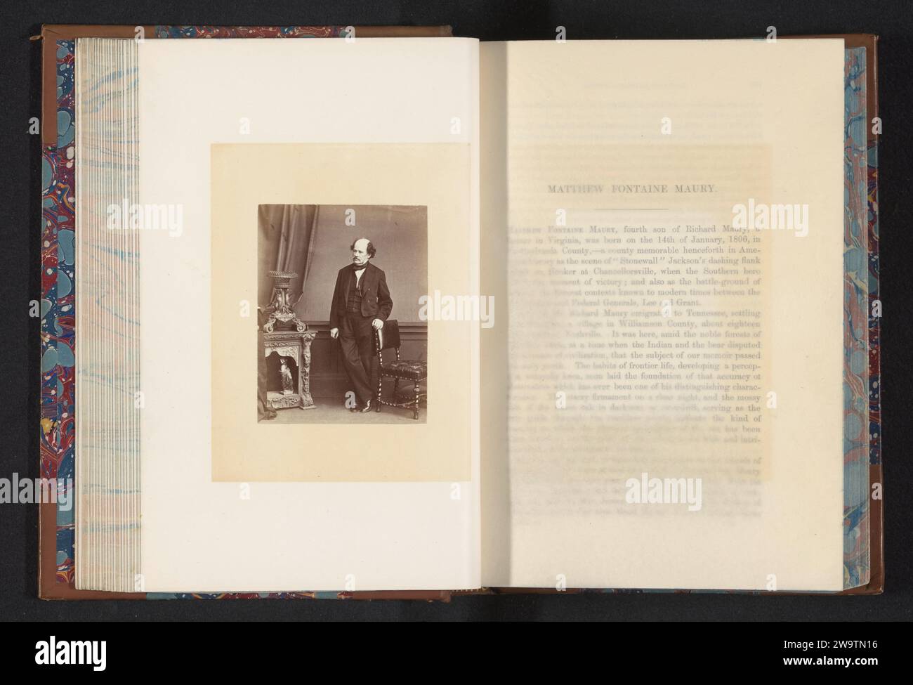 Portret van Matthew Fontaine Maury, Ernest Edwards, c. 1853 - in or ...