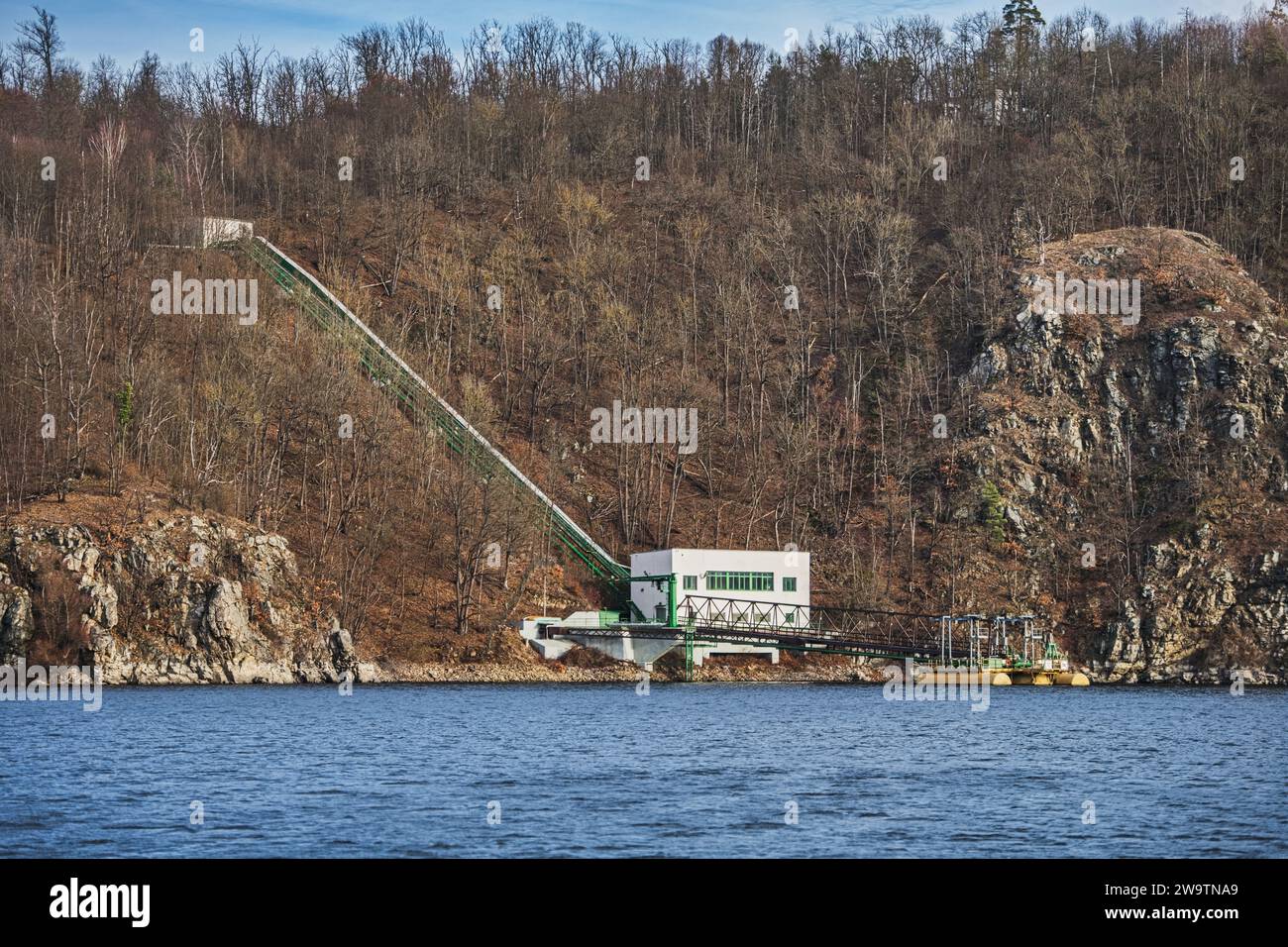 Vranov Nad Dyji, Czech Republic. 29th Dec, 2023. The dam in Vranov nad ...