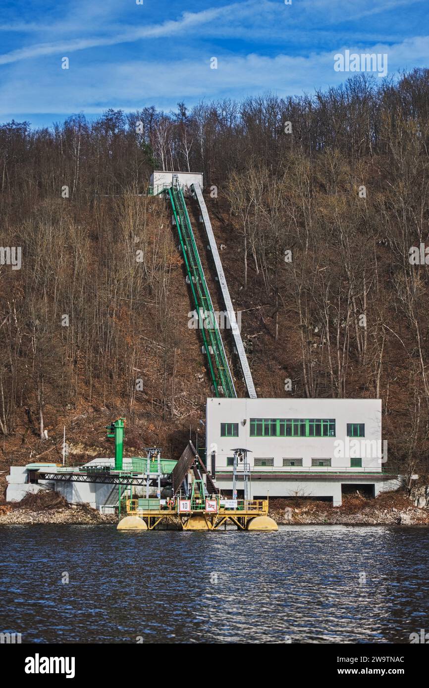 Vranov Nad Dyji, Czech Republic. 29th Dec, 2023. The dam in Vranov nad ...