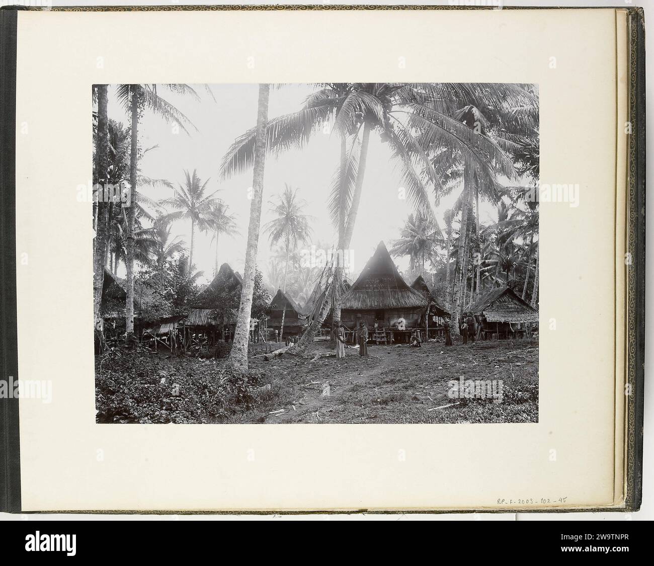 View of Battak Kampong Poeloe Hawar, Sumatra (Battak Kampong Poeloe ...