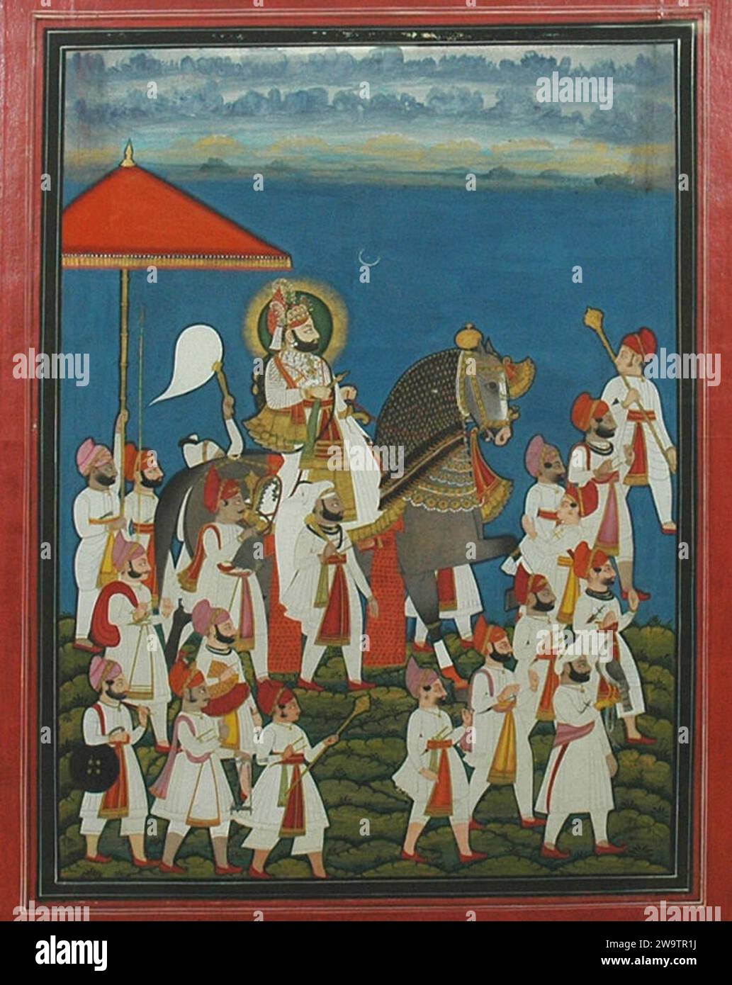 Equestrian Portrait of Maharana Bhim Singh 2006 by Ghasi Stock Photo ...