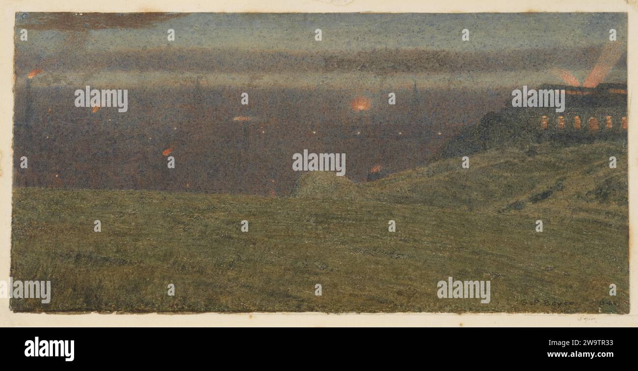 Newcastle at Night from the Rabbit Banks, Gateshead 2019 by George ...