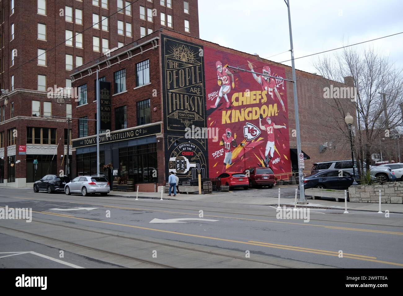 Kansas City Missouri - December 23, 2023: Cheifs Kingdom Mural at Tom's ...
