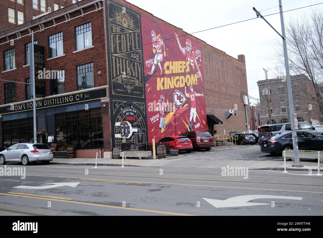 Kansas City Missouri - December 23, 2023: Cheifs Kingdom Mural at Tom's ...