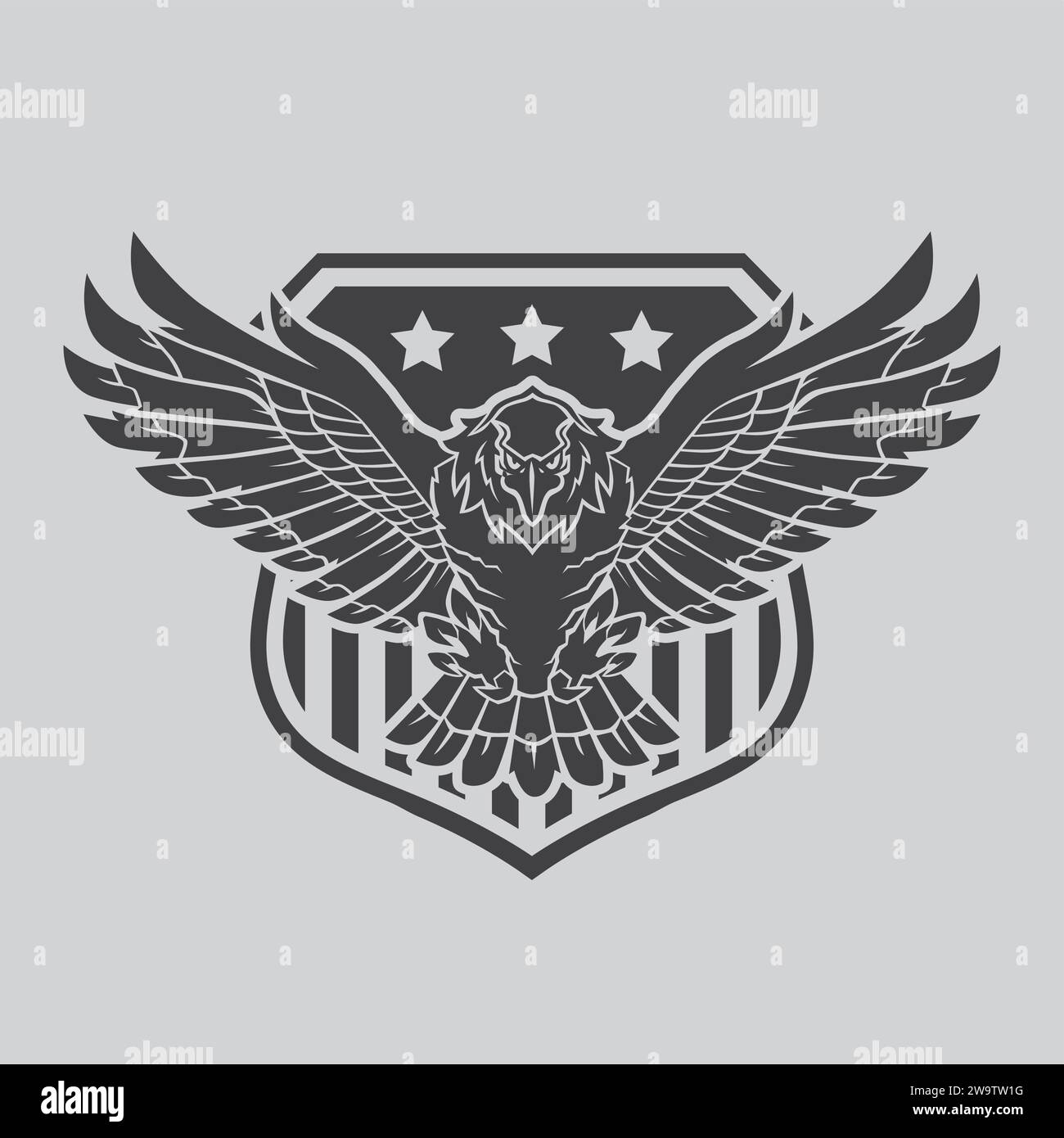 Flying Eagle Mascot Logo Vector Design Stock Vector Image & Art - Alamy
