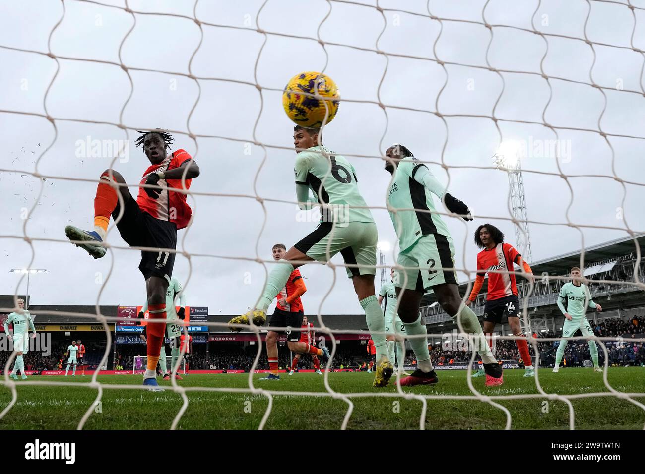 Luton Town's Elijah Adebayo scores his sides second goal during the ...
