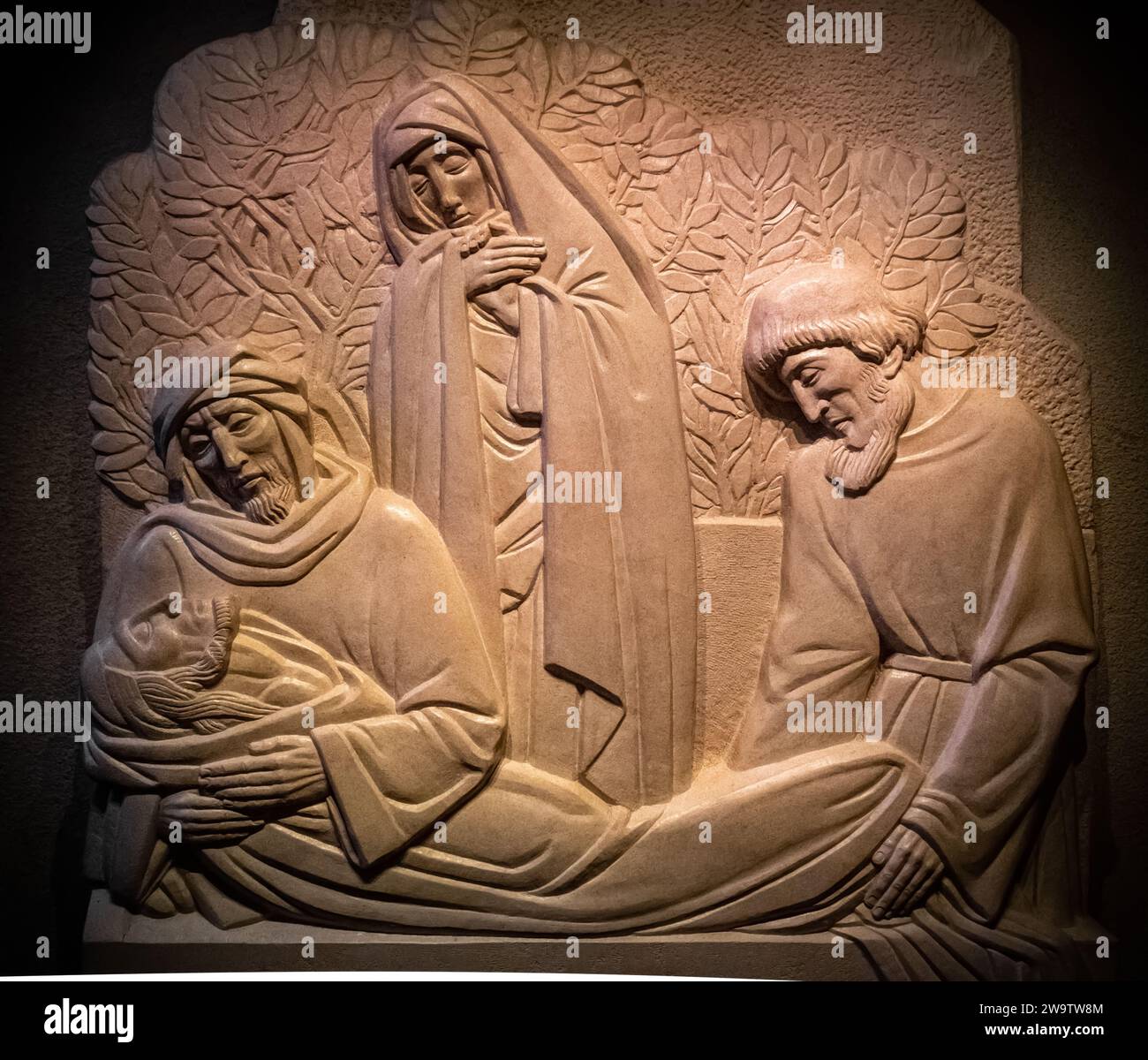 Nativity scene inside catholic church hi-res stock photography and ...
