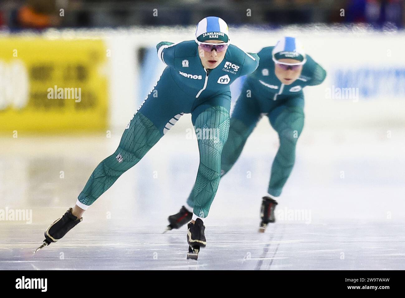 Heerenveen Irene Schouten In Action In The 5000 Meters Against Marijke Groenewoud During The