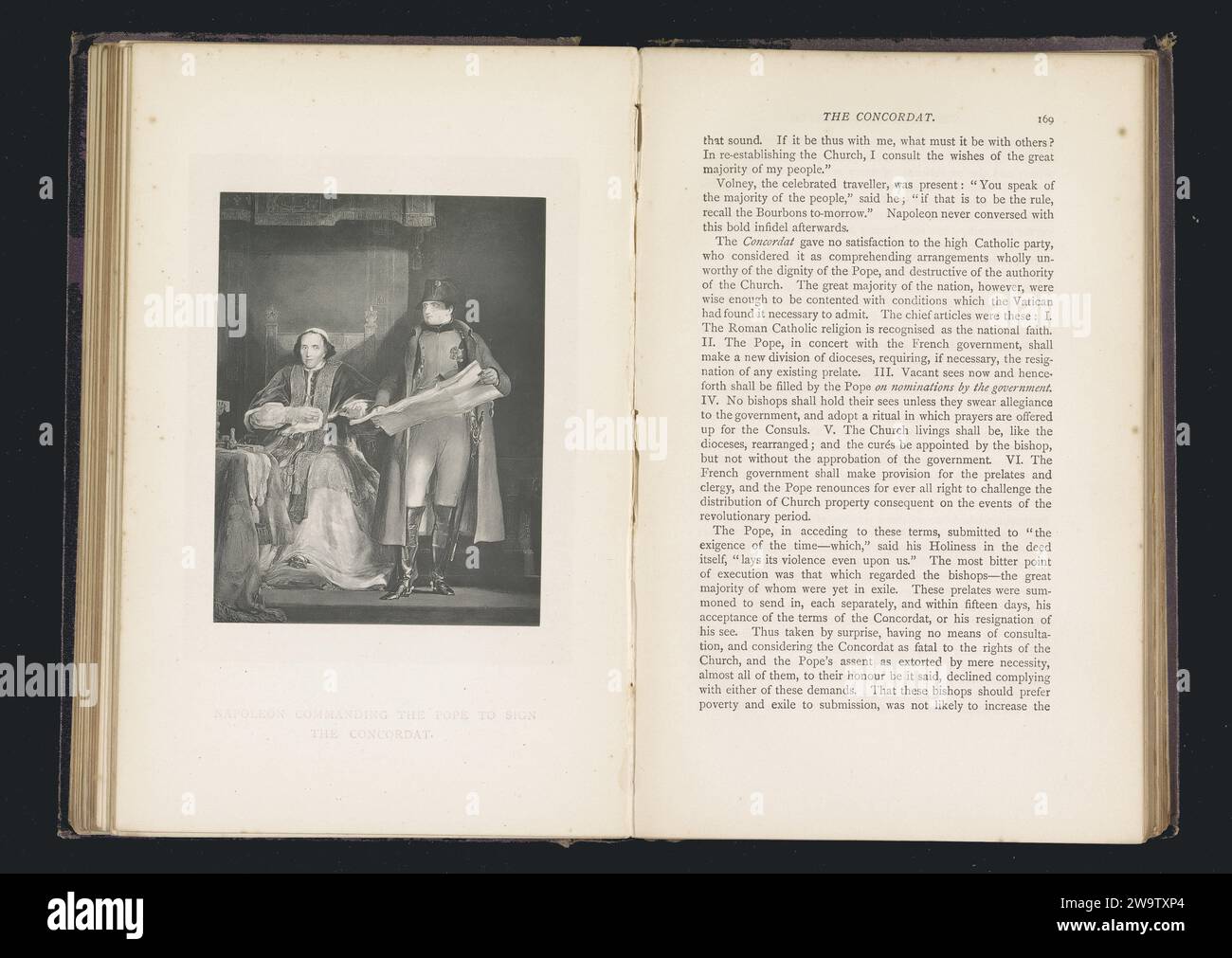 Photo production of a print representing Napoleon Bonaparte that forces ...