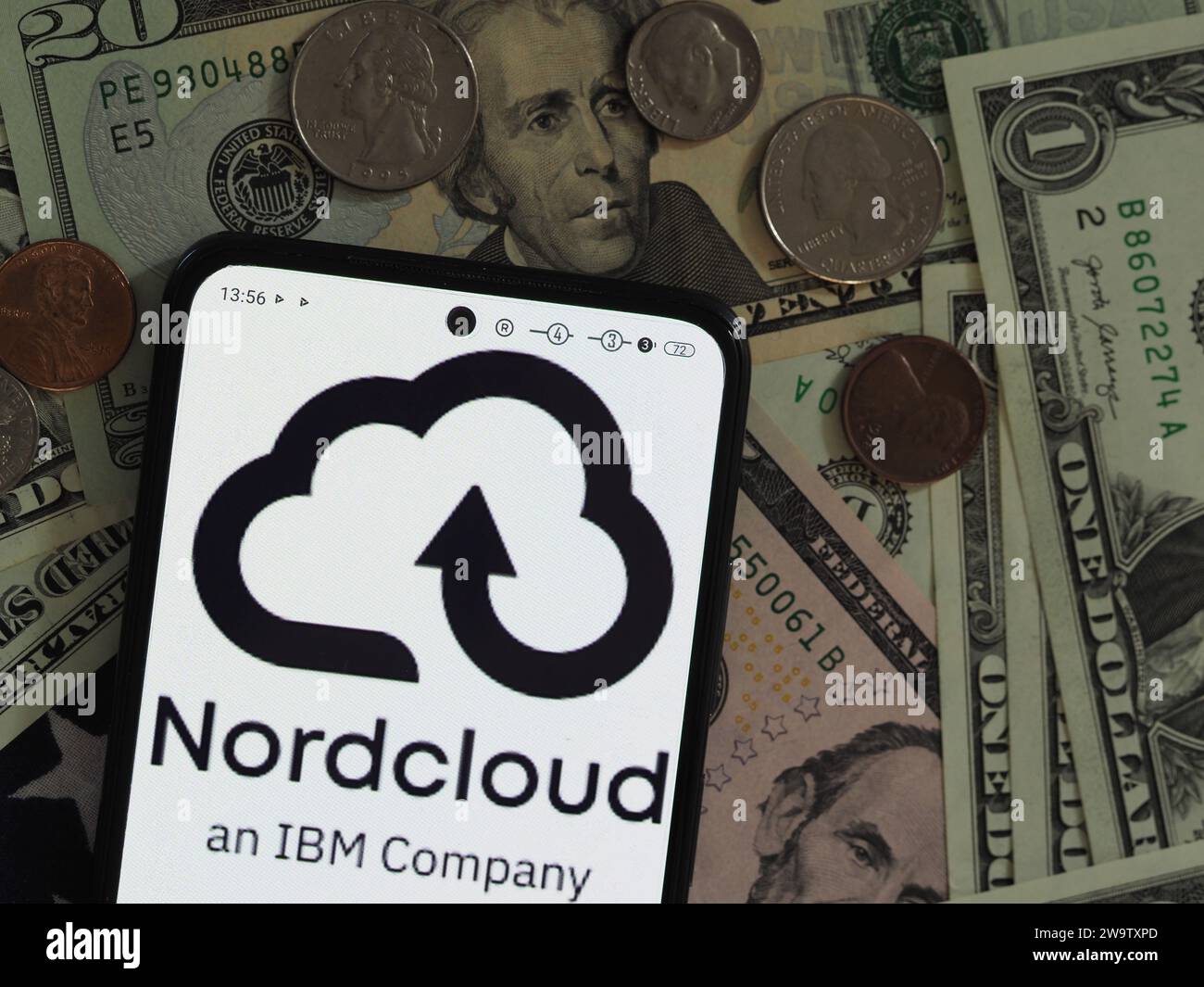 In this photo illustration, a Nordcloud Oy logo seen displayed on a ...