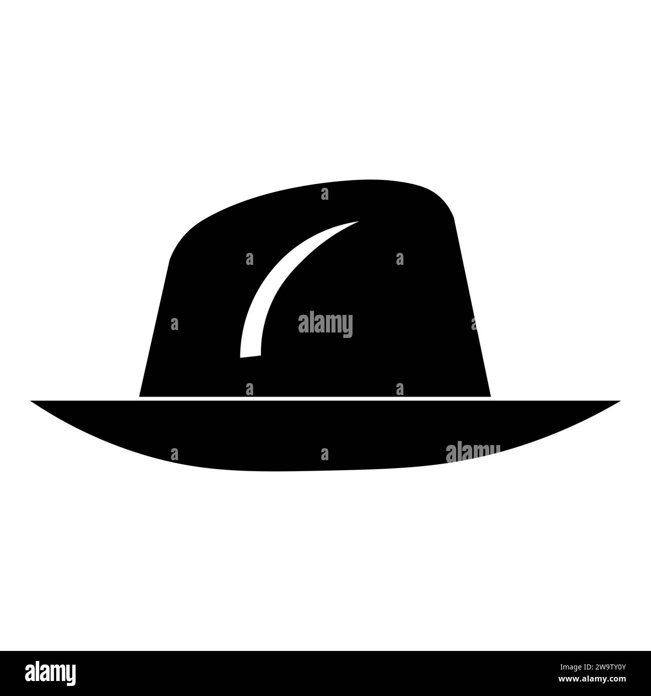 Black fedora art Black and White Stock Photos & Images - Alamy