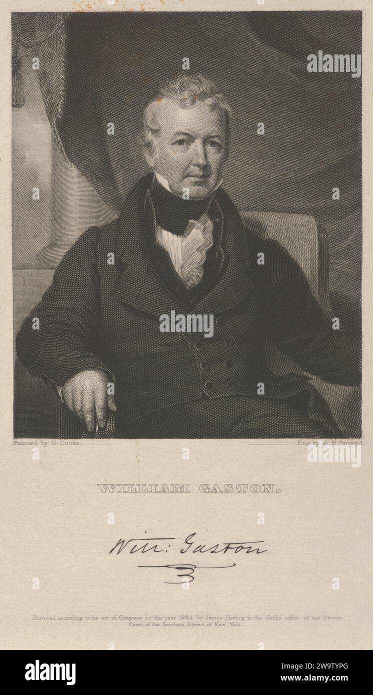 William Gaston 1930 by Asher Brown Durand Stock Photo - Alamy