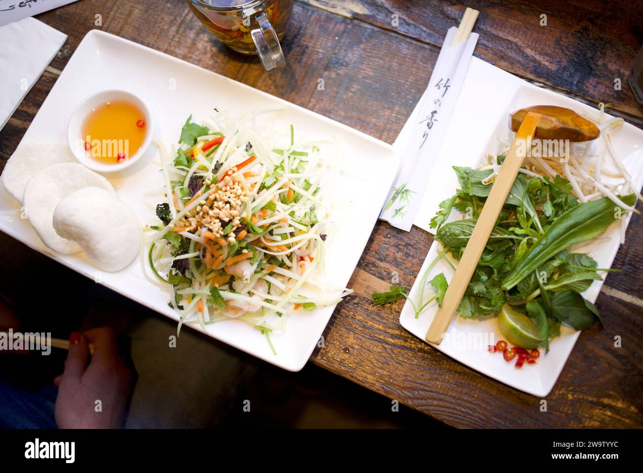 Fresh organic Vietnamese vegetable salad Stock Photo - Alamy