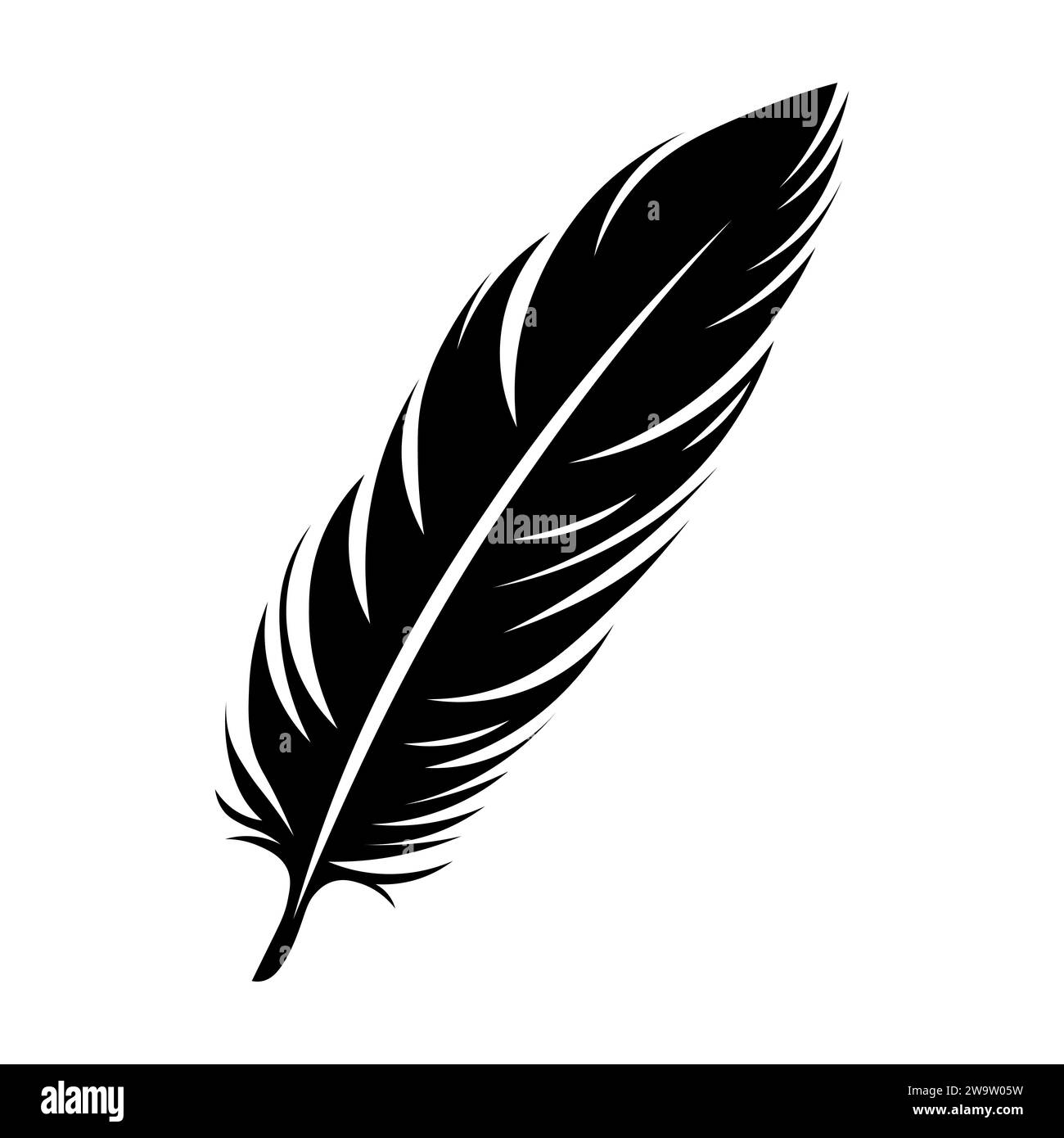 Red feather on white Black and White Stock Photos & Images - Alamy
