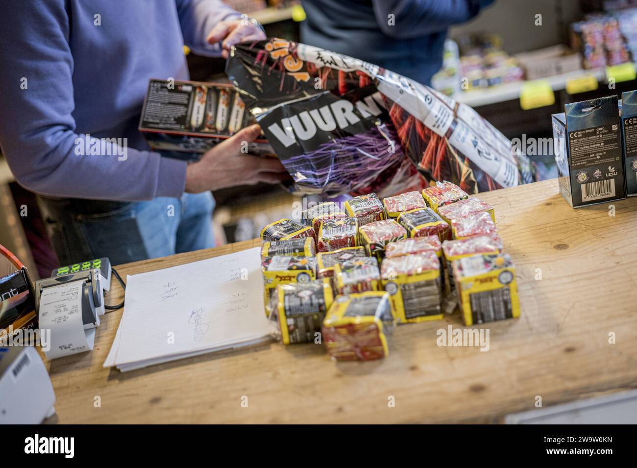 ENSCHEDE - People buy fireworks the day before New Year's Day ...